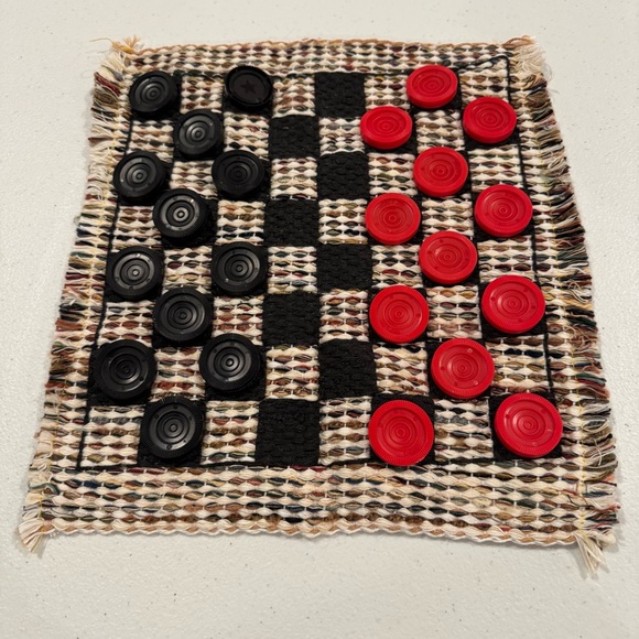 Cracker Barrel | Games | Vintage Cracker Barrel Checkers Set Woven ...